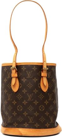 Louis Vuitton Hobo Bags - Monogram Petit Bucket - Gr. unisize - in Braun - für Damen
