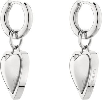 Liebeskind Liebeskind Berlin Ohrringe - Edelstahl Metal Heart - Gr. unisize - in Silber - f&uuml;r Damen