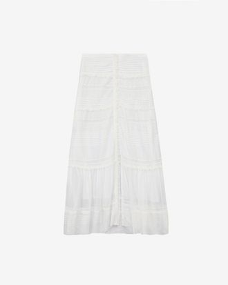 Isabel Marant Jupe Gihane - Femme - Blanc - Taille 36 - Marant &Eacute;toile