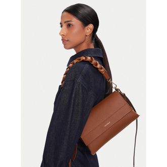 Coccinelle Handtasche Coccinelle M50 Boheme Grana Double E1 M50 12 01 01 Braun