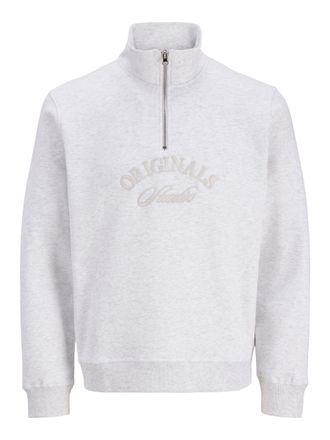 Jack & Jones Male Sweatshirt mit halbem Rei&szlig;verschluss Sweatshirt mit halbem Rei&szlig;verschluss