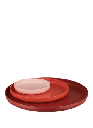 Vitra 3er-Set Tabletts rot
