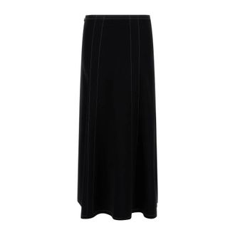 Stella McCartney Midi-Rock mit Schlitz vorne - - Skirts - Damen - Schwarzk - S