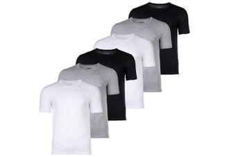 BOSS T-Shirt Herren T-Shirt 6er Pack Baumwolle (Packung, 6er Pack)
