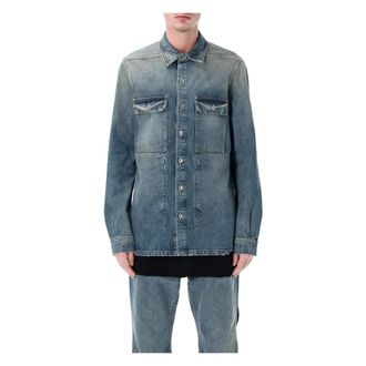 Rick Owens Denim Shirts - - Shirts - Herren - Blau - L
