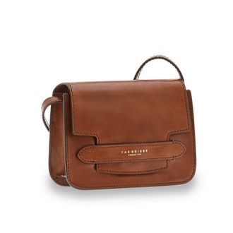 The Bridge Femme, Sacs, Brun, Taille: ONE Size Sac &agrave; main en cuir marron Lucrezia