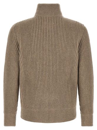 Maison Margiela Ribbed Wool Blend Jacket - Beige