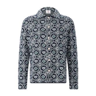 Casablanca Langarm Strickshirt - - Knitwear - Herren - Blau - L