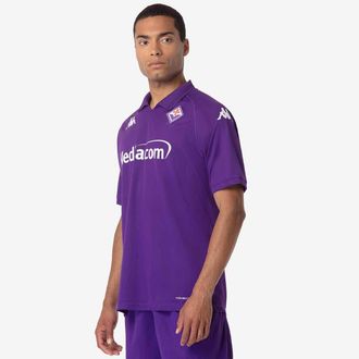 Kappa Kombat Home Fiorentina Fu&szlig;ball-T-Shirt f&uuml;r Erwachsene, Unisex