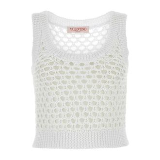 Valentino Garavani Escape Crop-Top - - Tops - Damen - Wei&szlig; - XS