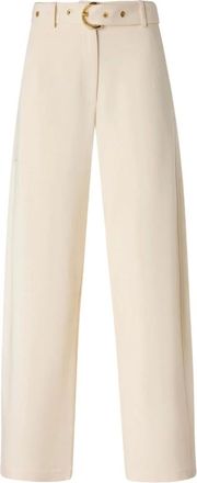 Pinko Pinko, Femme, Pantalons, Beige, Taille: 38 FR Pantalon Large avec Ceinture