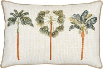 Sch&ouml;ner Leben Kissen Casablanca Palmen beige gr&uuml;n 40x60cm