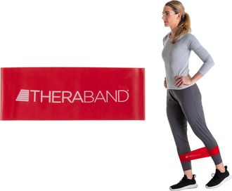 Theraband Thera-Band Loop klein mittel rot Koordinations&uuml;bungen