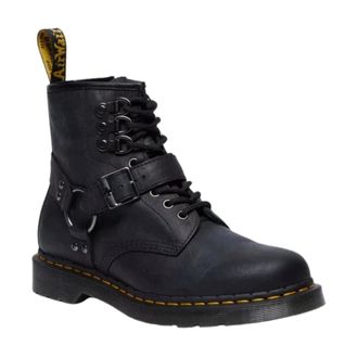 Dr. Martens Vintage Style 8-&Ouml;sen Lederstiefel - - Shoes - Damen - Schwarzk - 40 EU