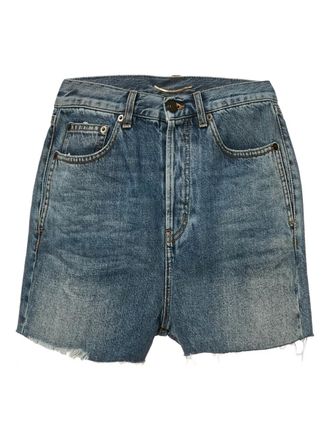 Saint Laurent short à bords francs - Bleu