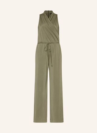 Luisa Cerano Luisa Cerano Jersey-Jumpsuit In Wickeloptik gruen
