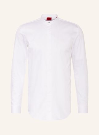 HUGO BOSS Hugo Hemd Kaleb Slim Fit Mit Stehkragen weiss