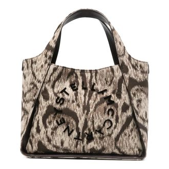 Stella McCartney Femme, Sacs, Brun, Taille: ONE Size Sac fourre-tout bandouli&egrave;re &agrave; logo