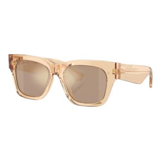 Burberry Braune Eckige Sonnenbrille mit Spiegelgl&auml;sern - - Accessories - Damen - Braun - 52 MM