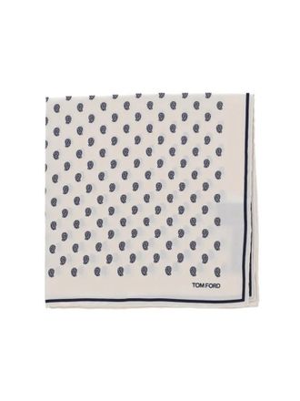 Tom Ford T&uuml;cher & Schals - All-Over Print Pocket Square - White - Gr. unisize - in Wei&szlig; - f&uuml;r Damen
