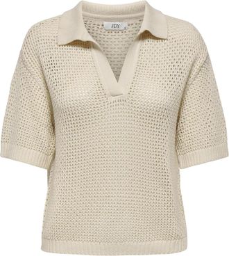 Jacqueline de Yong Jdytikka S/S Collar Pullover KNT