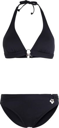 s.Oliver Triangel-Bikini, s.Oliver schwarz Mit Accessoires zwischen den Cups und an der Hose