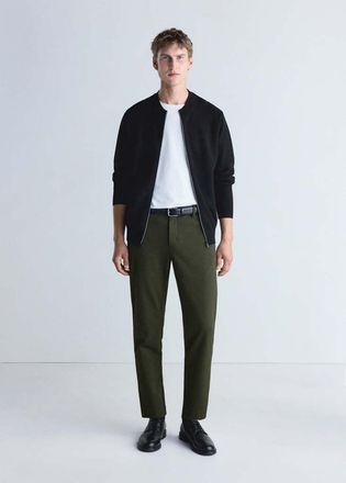 Mango Cardigan confort en maille extensible noir - Homme - XXL - MANGO MAN