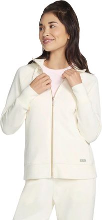 Skechers Performance Skechluxe Elevate Kapuzenjacke Damen Off Wei&szlig; Jacke