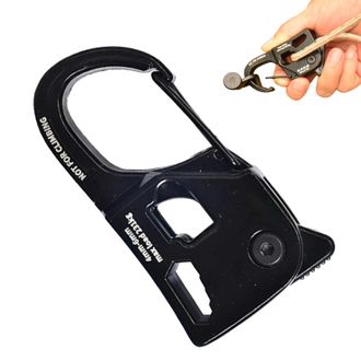 Generico Aluminiumseilspanner - Zeltkabel-Einsteller, 5 cm, starker Paracord-Clip, rostfreie Schnalle f&uuml;r den Au&szlig;enbereich, kompakter Spanner f&uuml;r Camping, Wand