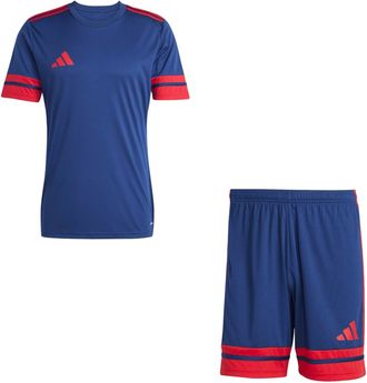 adidas Herren Set Trikot + Hose Squadra 25 Team Navy Blue2/Red2 XXL