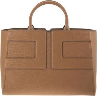 Elisabetta Franchi Shopper & Totes - Large Tote Bag With Logo - Gr. unisize - in Braun - f&uuml;r Damen