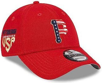 New Era Pittsburgh Pirates 4th of July 23 9Forty Casquette extensible Snapback, rouge, taille unique