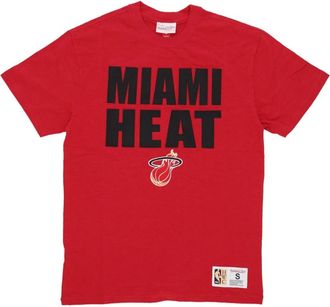Mitchell & Ness Miami Heat NBA Tee - - Tops - Herren - Rot - M