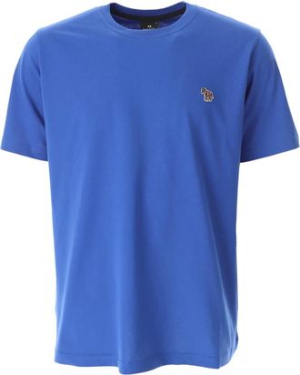 Paul Smith Homme, Tops, Bleu, Taille: XL Zebra Logo T-shirt