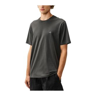 C.P. Company 30/1 Jersey Kurzarm Grafik T-Shirt - - Tops - Herren - Grau - L