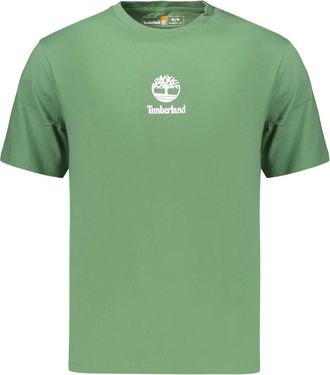 Timberland T-Shirt mit kleinem Logo-Aufdruck und kurzen &Auml;rmeln - - Tops - Herren - Gr&uuml;n - M