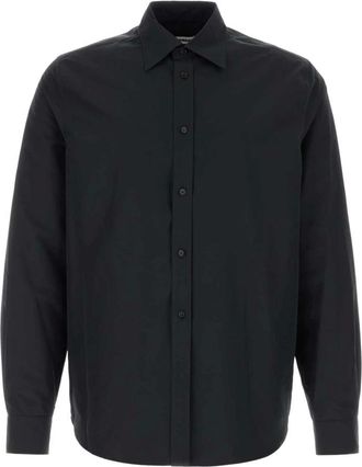 Jil Sander Homme, Chemises, Noir, Taille: XL Chemise en polyester
