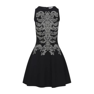 Alexander McQueen Viskose Mini-Kleid - - Dresses - Damen - Mehrfarbig - XS