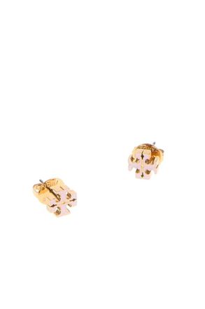 Tory Burch Womens Pink Metal Earrings Pinksnow Orecchini