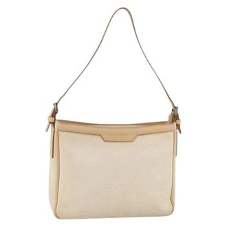 Burberry Sac bandouli&egrave;re en toile Pre-owned - Femme - Pre-owned - Beige - Taille: ONE Size