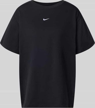 Nike T-Shirt mit Logo und Rundhalsausschnitt