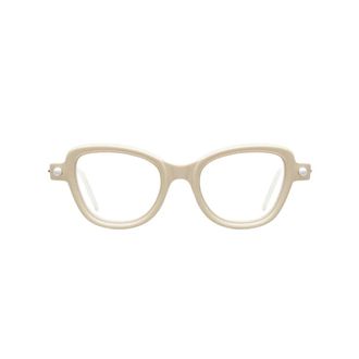 Kuboraum Ivory Mask P5 Sonnenbrille - - Accessories - Damen - Beige - ONE SIZE