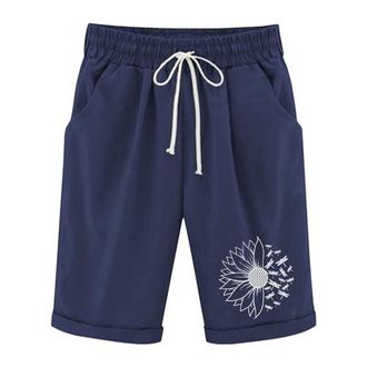 Generic Short Blanc Femme Grande Taille Femme Plage Marine Golf Violet Genoux Smartphone Doubl&eacute; Ultra Casual Survetement Voile &Eacute;lasthanne Effiloch&eacute; Elasthanne