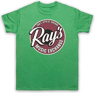 The Guns Of Brixton Blues Brothers Rays Music Exchange T-Shirt des Hommes, Vert, XL