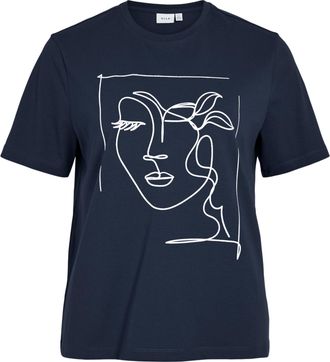 Vila Visybilla O-Neck S/S T-Shirt/Pb