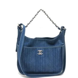 Chanel Sac bandouli&egrave;re vintage Chanel doccasion - Femme - Pre-owned - Bleu - Taille: ONE Size