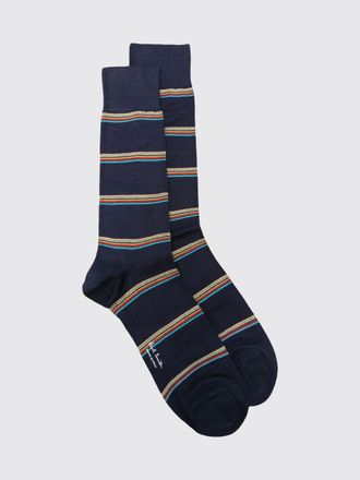 Paul Smith Wadenhohe Socken mit bunten Streifen aus Bio-Baumwolle