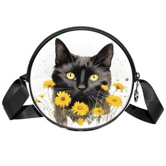 Generic Sac &agrave; bandouli&egrave;re Circle pour femme, petit sac &agrave; bandouli&egrave;re avec fermeture &eacute;clair, bretelles r&eacute;glables, sac &agrave; main rond d&eacute;contract&eacute; pour femmes et fi