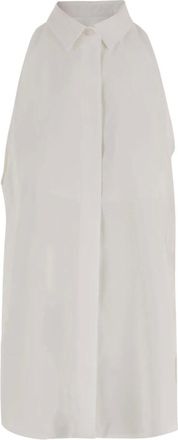 Darkpark Darkpark, Femme, Tops, Blanc, Taille: 36 FR Chemise sans manches en m&eacute;lange de viscose