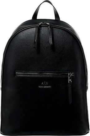A|X Armani Exchange unisex, Sacs, Noir, Taille: ONE Size Sac &agrave; dos structur&eacute; en cuir